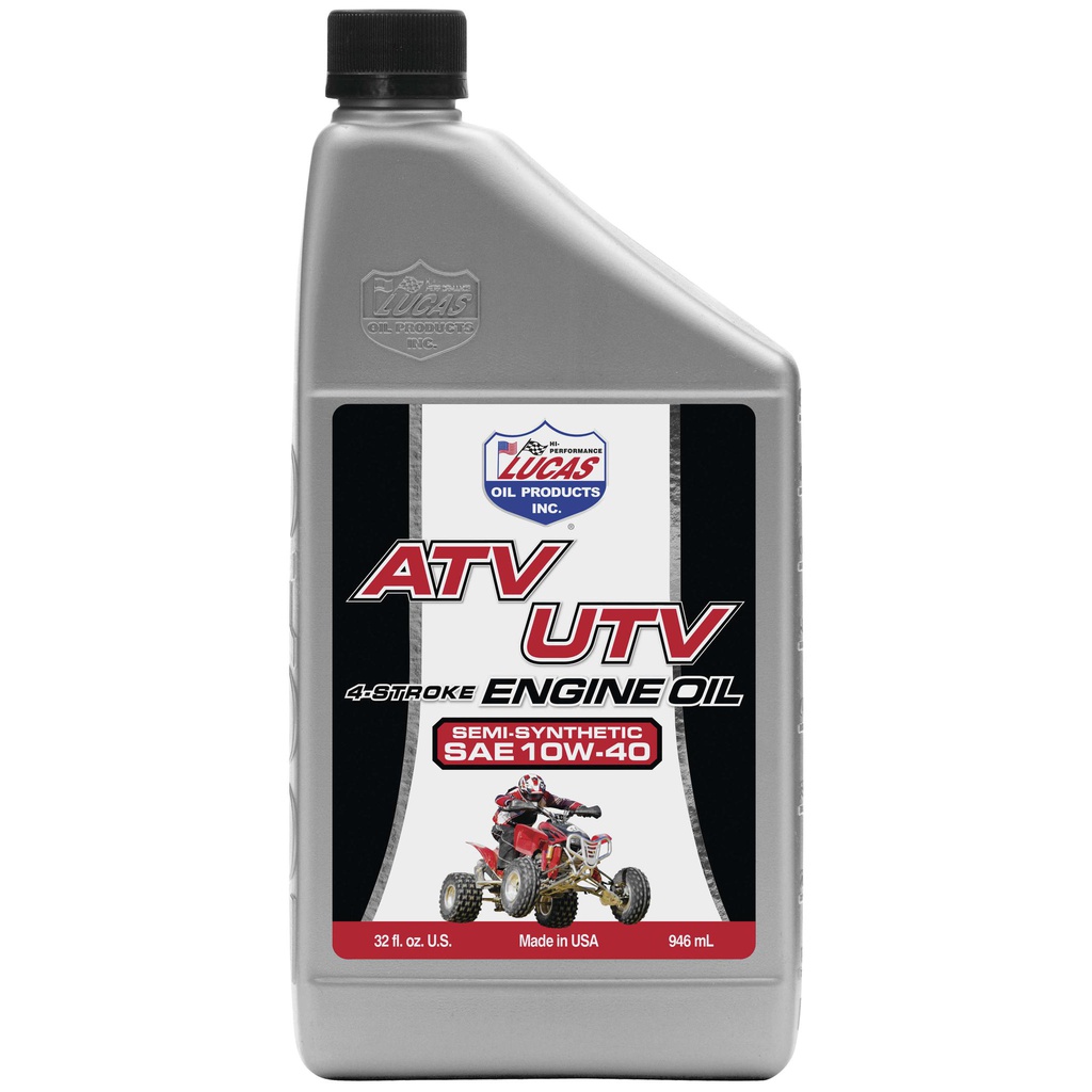 Lucas Semi-Synthetic ATV/UTV Engine Oil 10W-40 1 Quart - Parts Giant
