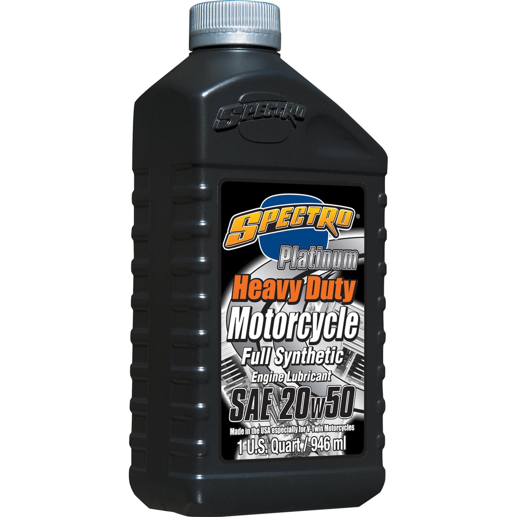 Spectro Platinum Heavy Duty V-Twin Motorcycle Engine Oil 20W-50 1 Quart ...