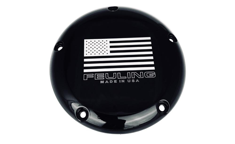 Feuling American Flag Logo Derby Cover - Parts Giant