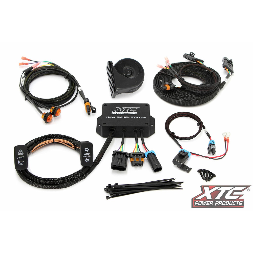 XTC Power Universal Plug-N-Play LED Turn Signal Kit With Horn Amber ...