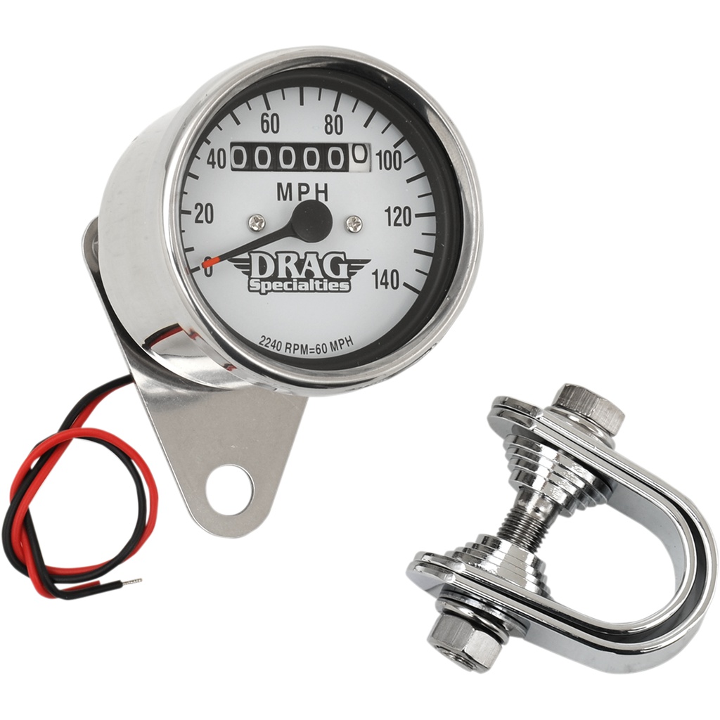 Drag Specialties Mini Mechanical Speedometer - Parts Giant