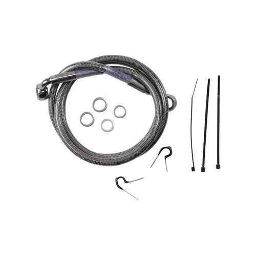 Drag Specialties Stainless Steel Braided Brake Line Kit - Parts Giant