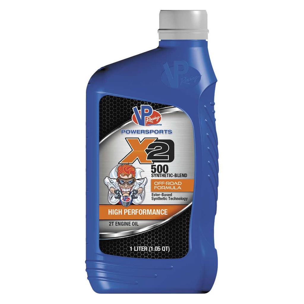 VP Racing X2 500 Semi-Synthetic 2T Premix/Injection Oil 1 Liter - Parts ...