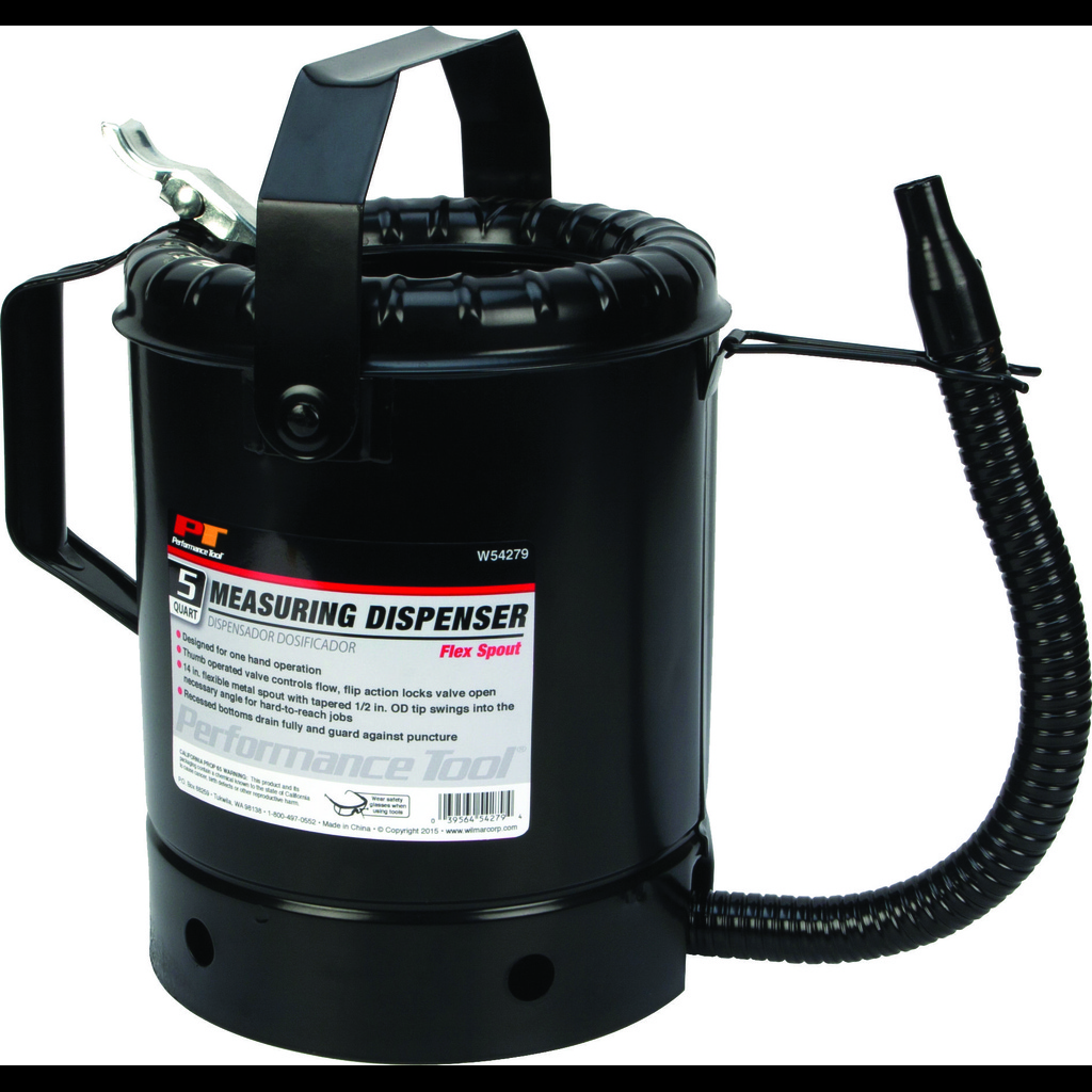 Performance Tool 5 Quart Flex Spout Fluid Dispenser - Parts Giant