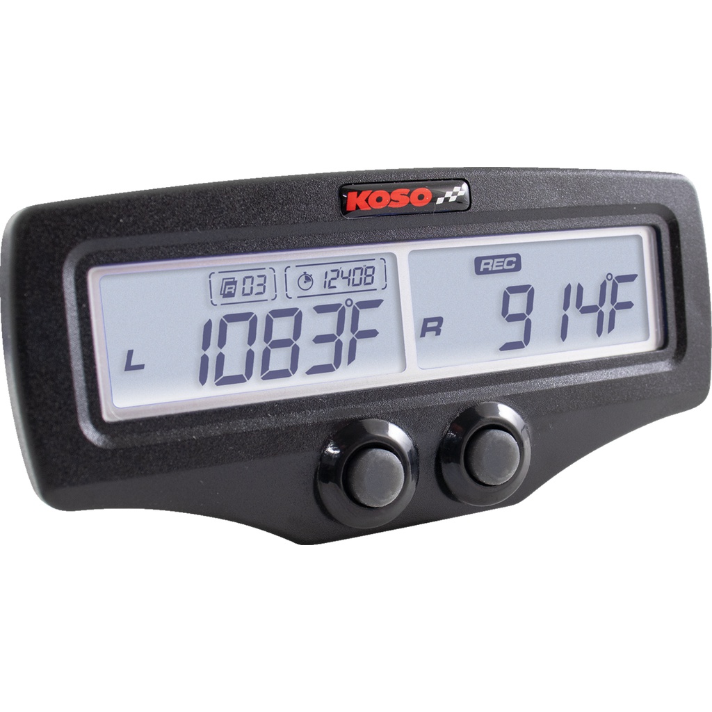 Koso Dual EGT Gauge with Fast Reacting Probe Kit - Parts Giant