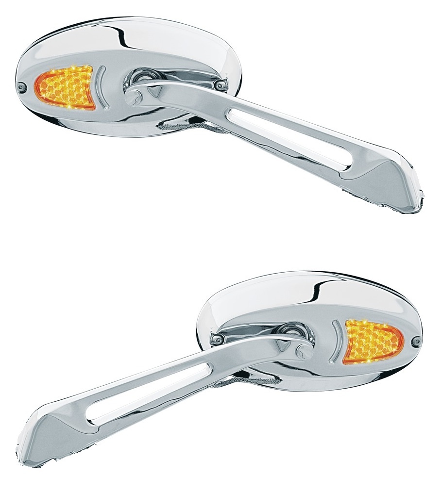 Kuryakyn Flat Glass Turn Signal Mirrors - Parts Giant