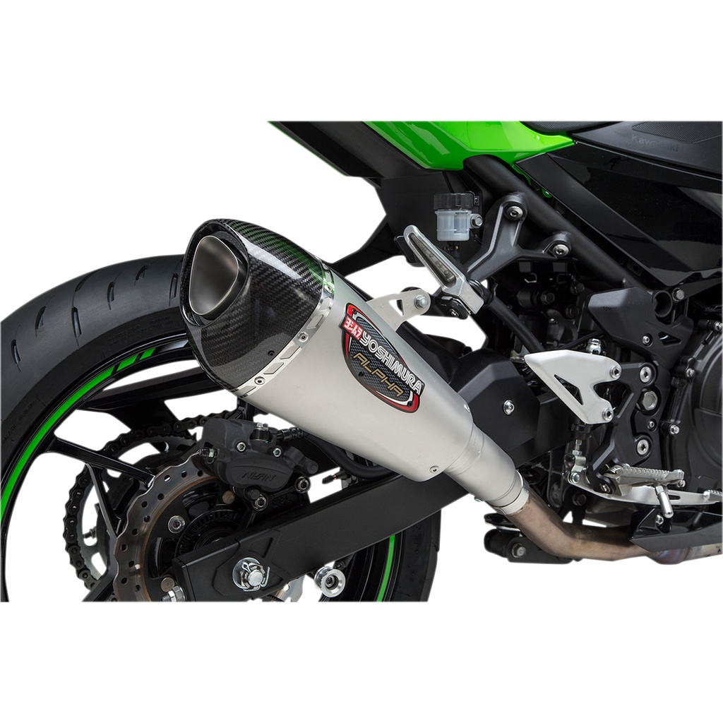 Yoshimura Works Alpha T Street Slip-On Exhaust - Parts Giant