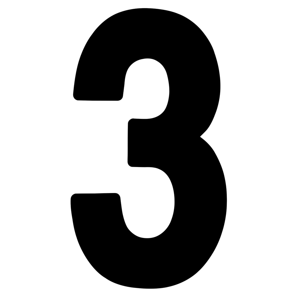 Factory Effex Mini Pro Numbers 3-Pack - Parts Giant