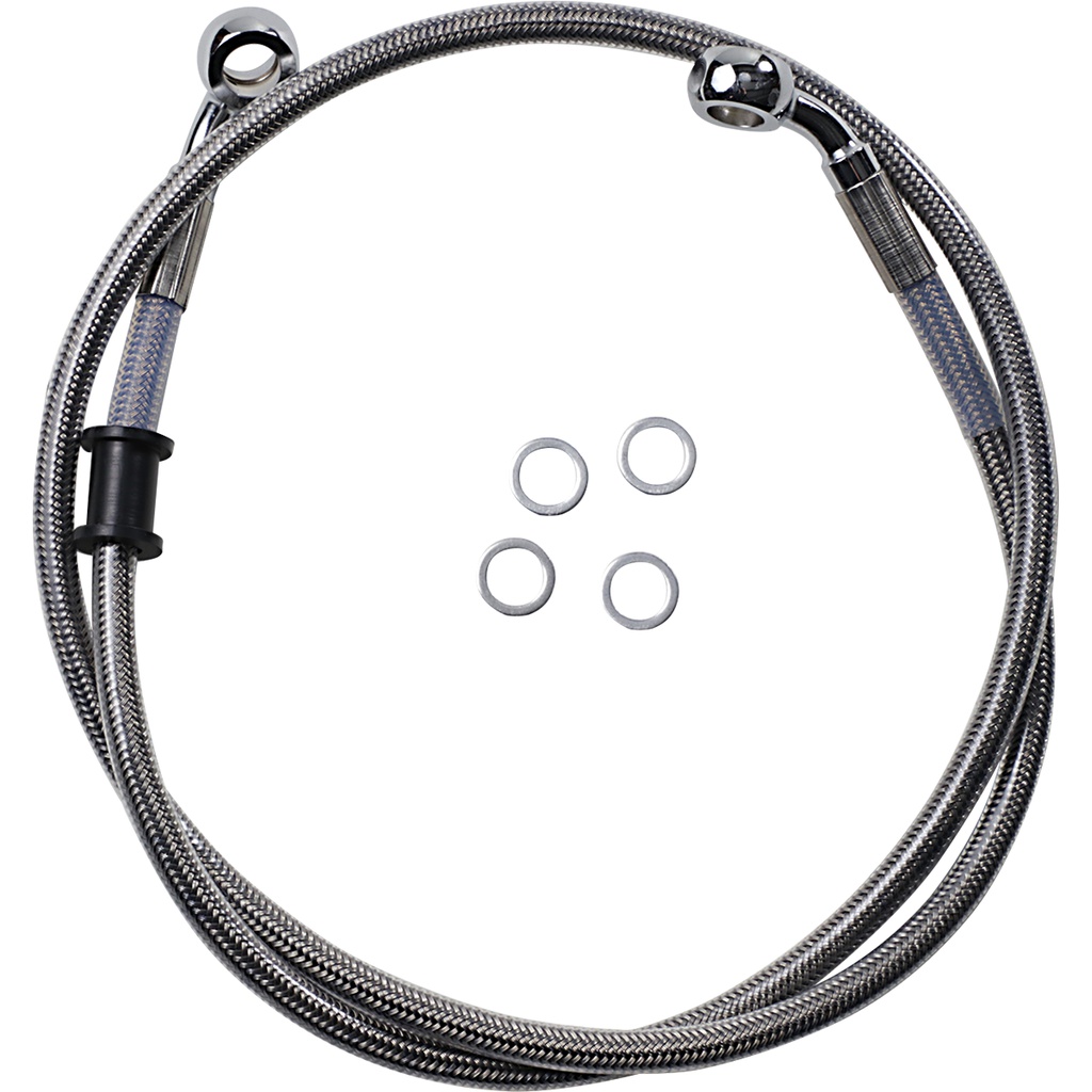 Drag Specialties Stainless Steel Braided Brake Line Kit - Parts Giant