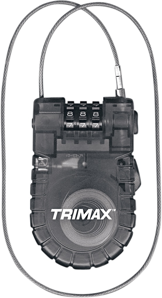 Trimax Retractable Cable Combination Lock 3mm 36" - Parts Giant