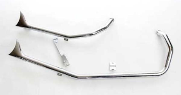 Paughco Upsweep Fishtail Exhaust System - Parts Giant