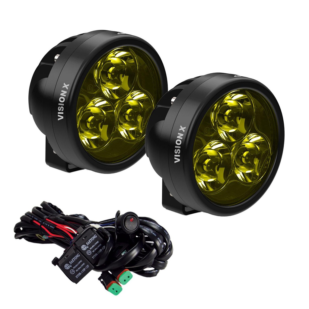 Vision X CR-3 LED Cannon Race Series Spot Beam Driving Lights - Parts Giant