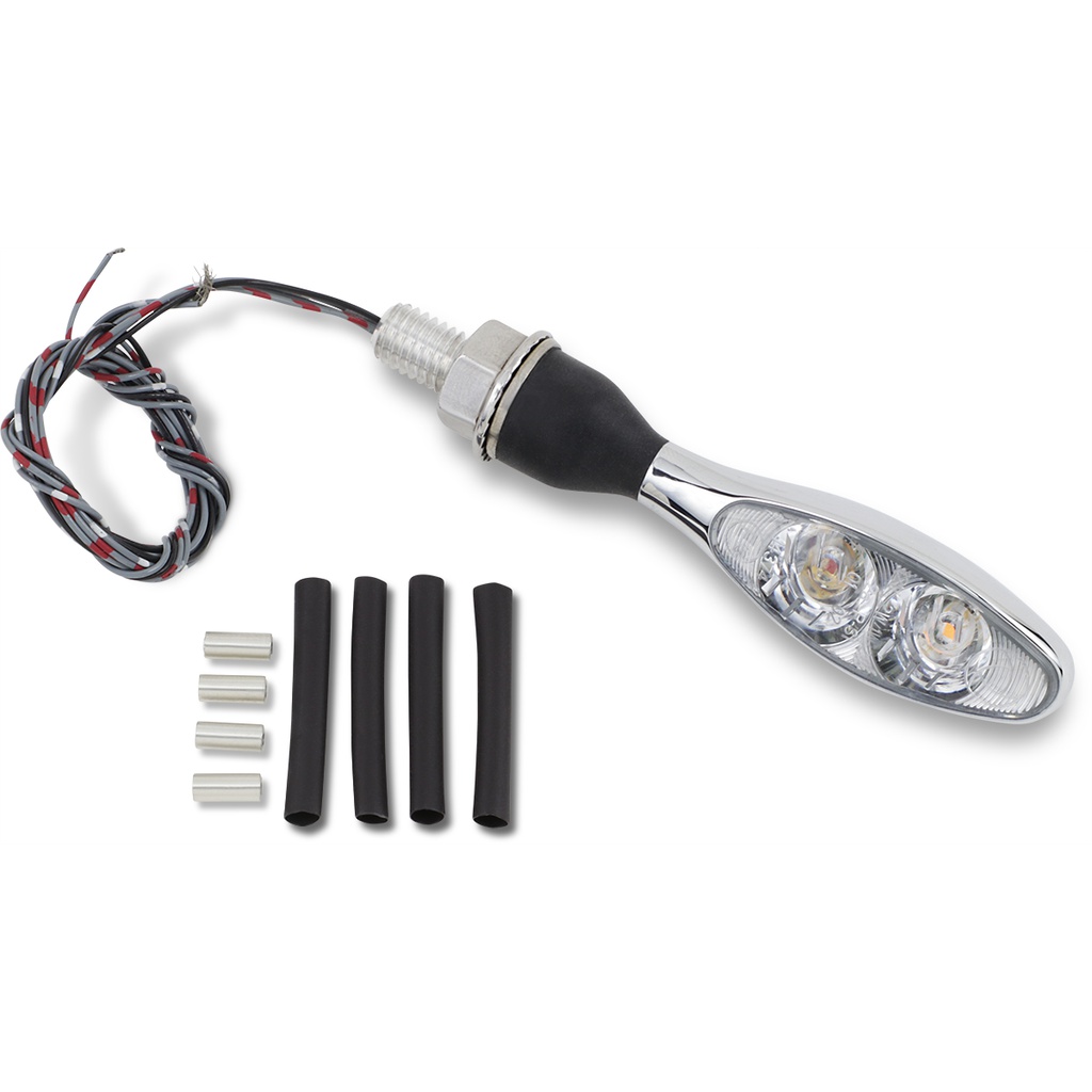 Kuryakyn Kellerman Micro 1000 Marker Light D/F Chrome Red/Amber - Parts Giant