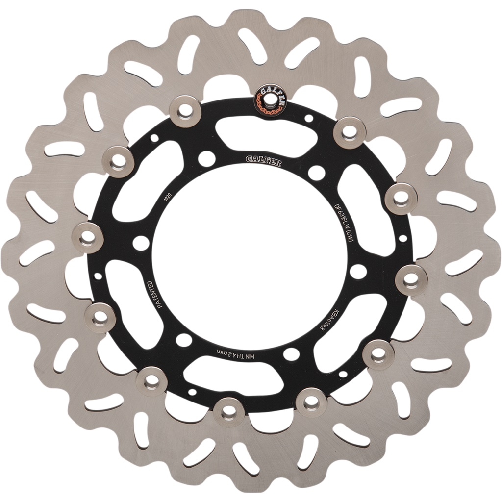 Galfer Standard Floating Wave Brake Rotor with Aluminum Carrier - Parts ...