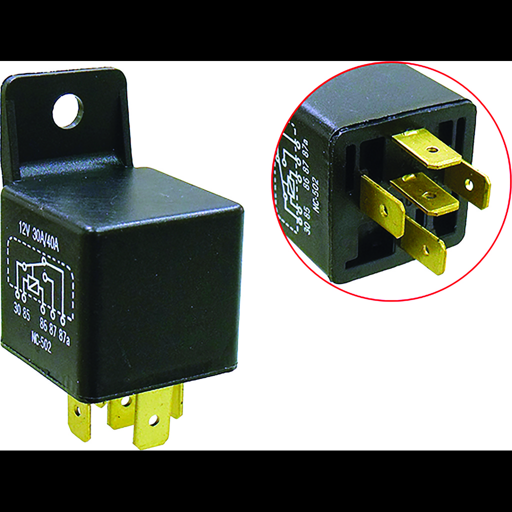 SP1 Headlight Relay 12V/30A with 5 Pins - Parts Giant