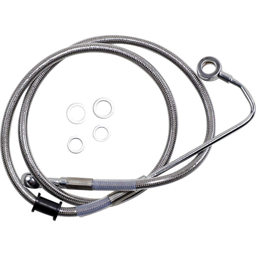 Drag Specialties Stainless Steel Braided Brake Line Kit - Parts Giant