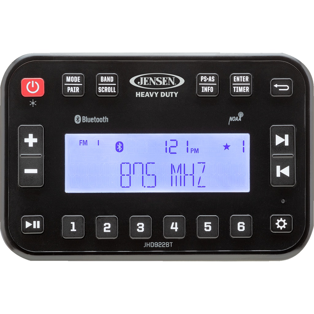 Jensen JHD922BT Mini Bluetooth Stereo 180W Black - Parts Giant