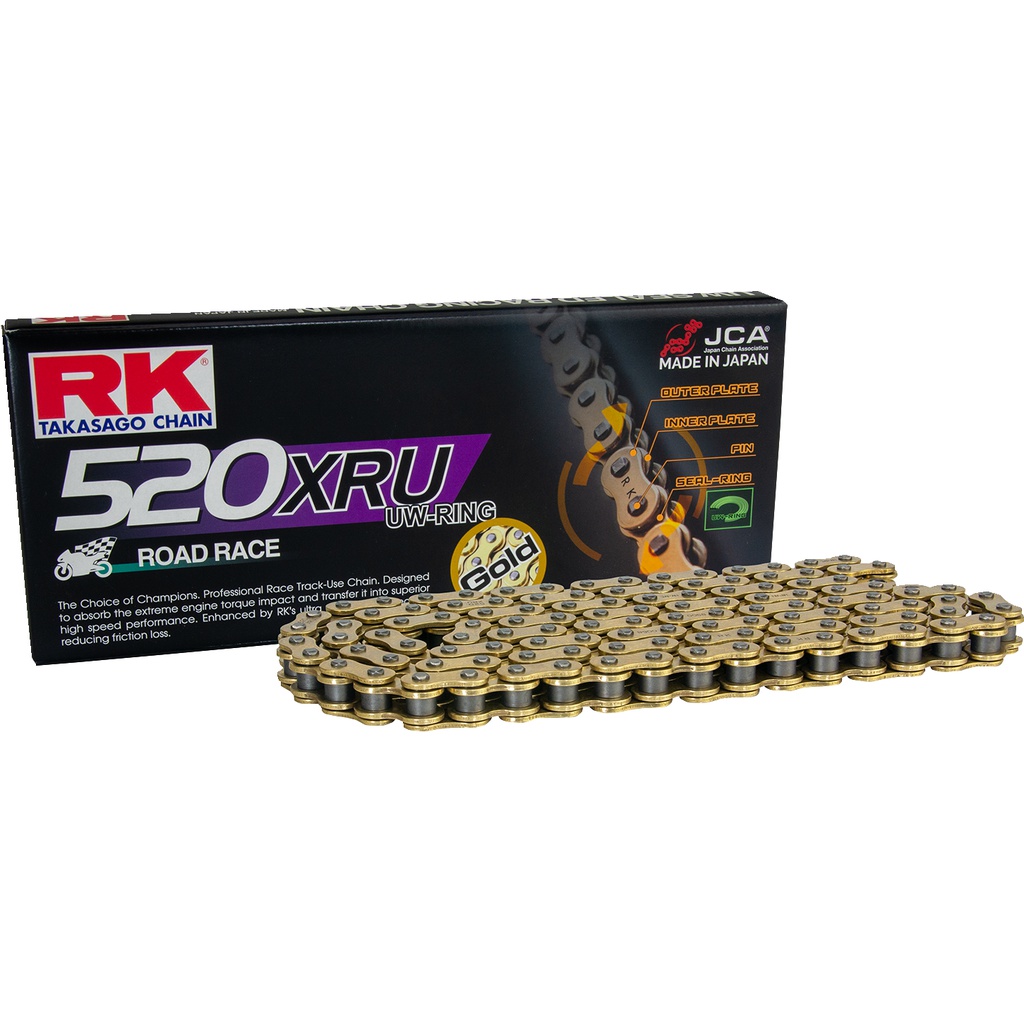 RK XRU Lightweight Professional Roadracing Chain - Parts Giant