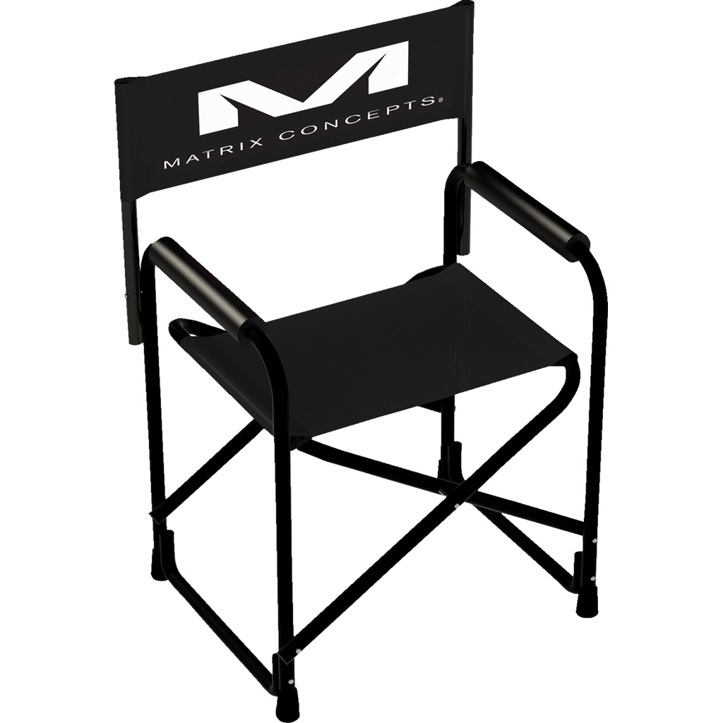 Matrix Concepts Folding Pit Chair 31"H x 24"W x 17"D Black - Parts Giant