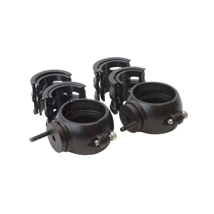 Bazooka Universal UTV Roll Bar Clamps 1.5" To 2" Black - Parts Giant