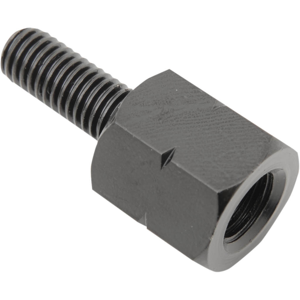 Emgo Mirror Adapter 8mm to 10mm Left Hand Thread Black - Parts Giant