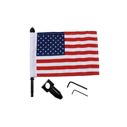 Pro Pad Round Bar Flag Mount with USA Flag - Parts Giant