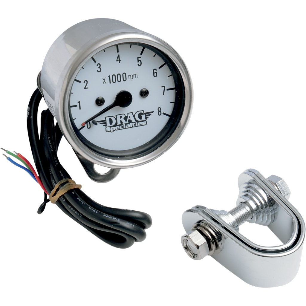 Drag Specialties Mini Electronic Tachometer with Y-Mount & Clamps ...