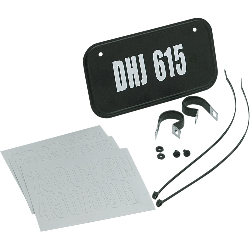 Hardline Aluminum ATV License Plate Kit - Parts Giant