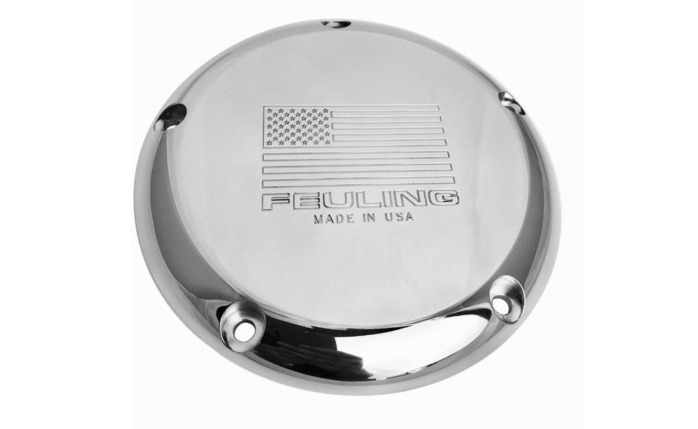 Feuling American Flag Logo Derby Cover - Parts Giant