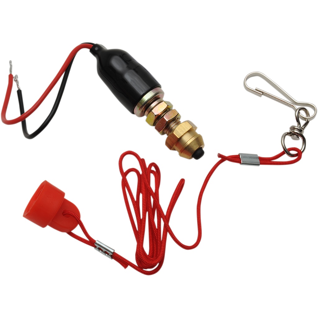 Parts Unlimited Universal Snowmobile Tether/Kill Switch Black/Red ...