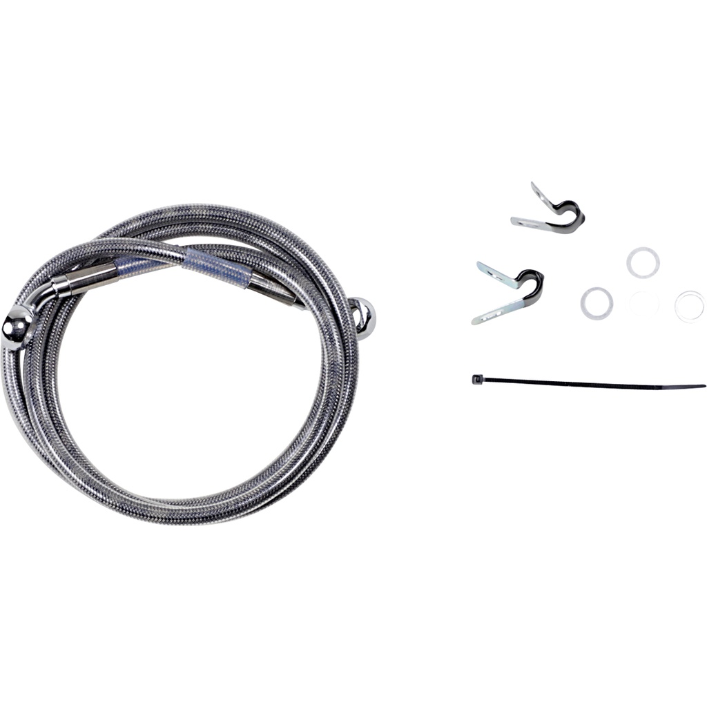 Drag Specialties Stainless Steel Braided Brake Line Kit - Parts Giant