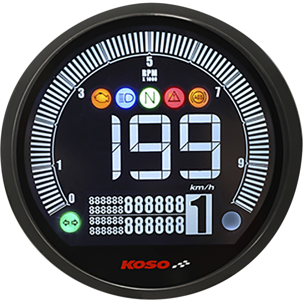 Koso DL-04 LCD Multifunction Guage - Parts Giant
