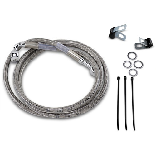 Drag Specialties Stainless Steel Braided Brake Line Kit - Parts Giant