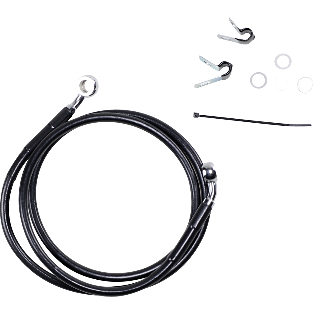 Drag Specialties Stainless Steel Braided Brake Line Kit - Parts Giant