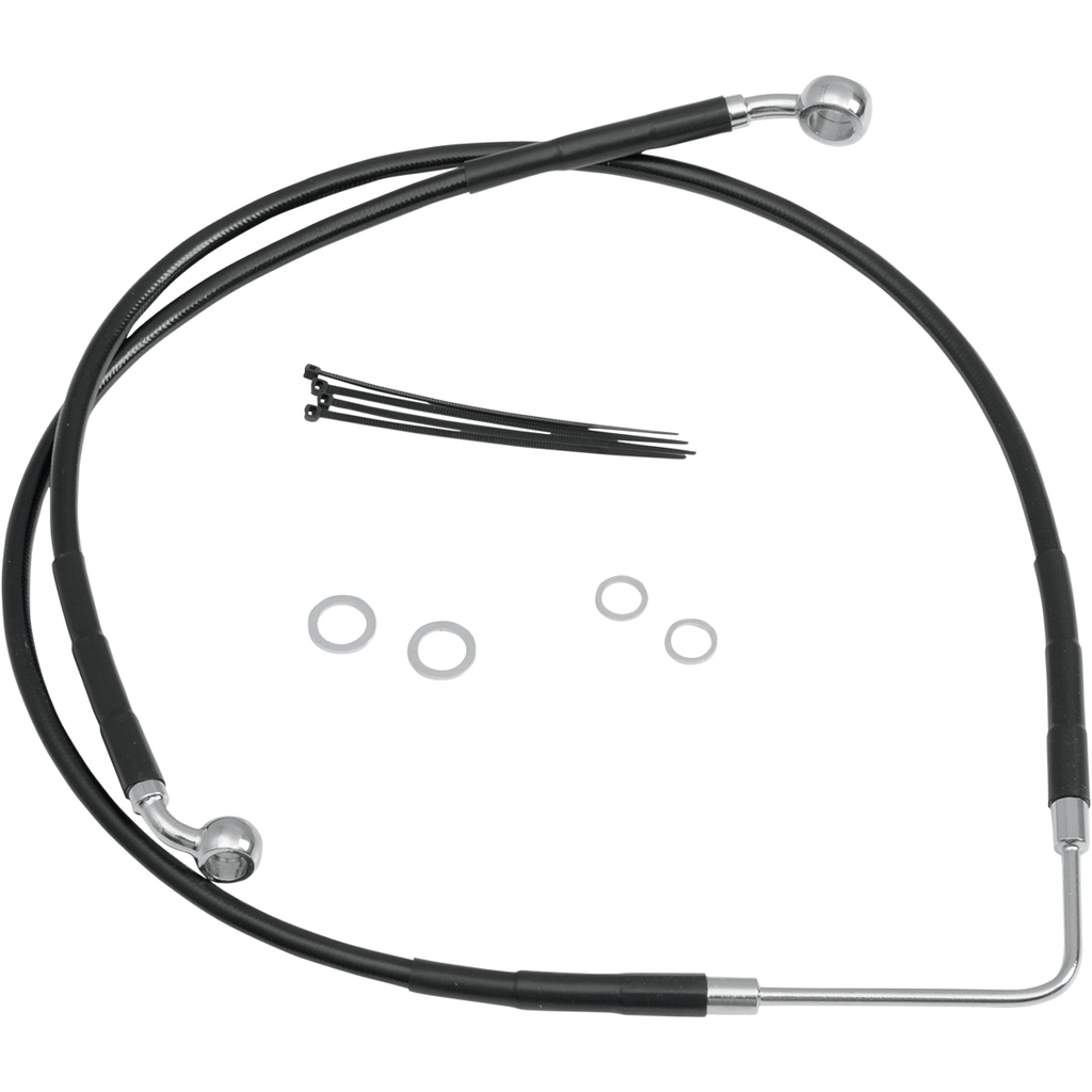 Drag Specialties Stainless Steel Braided Brake Line Kit - Parts Giant