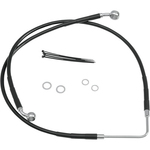 Drag Specialties Stainless Steel Braided Brake Line Kit - Parts Giant