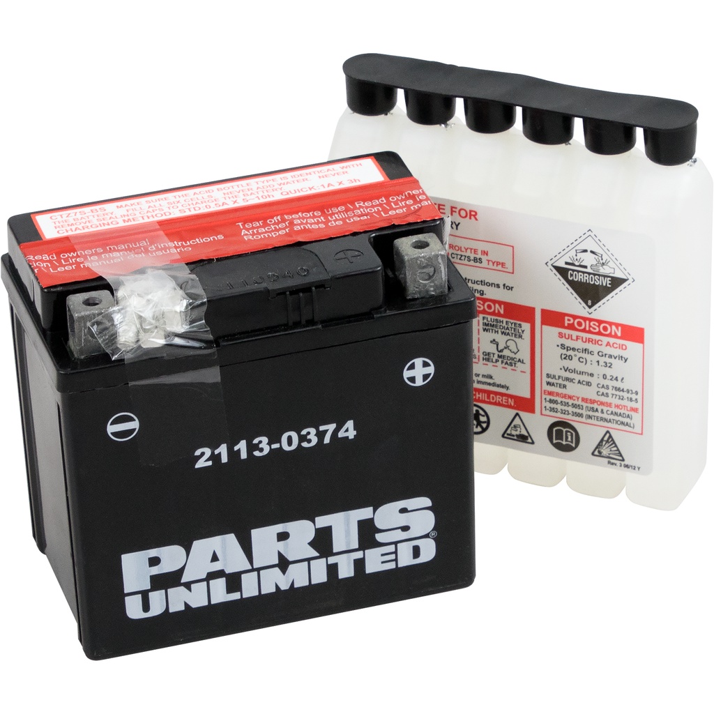 Parts Unlimited AGM Maintenance Free Battery - Parts Giant