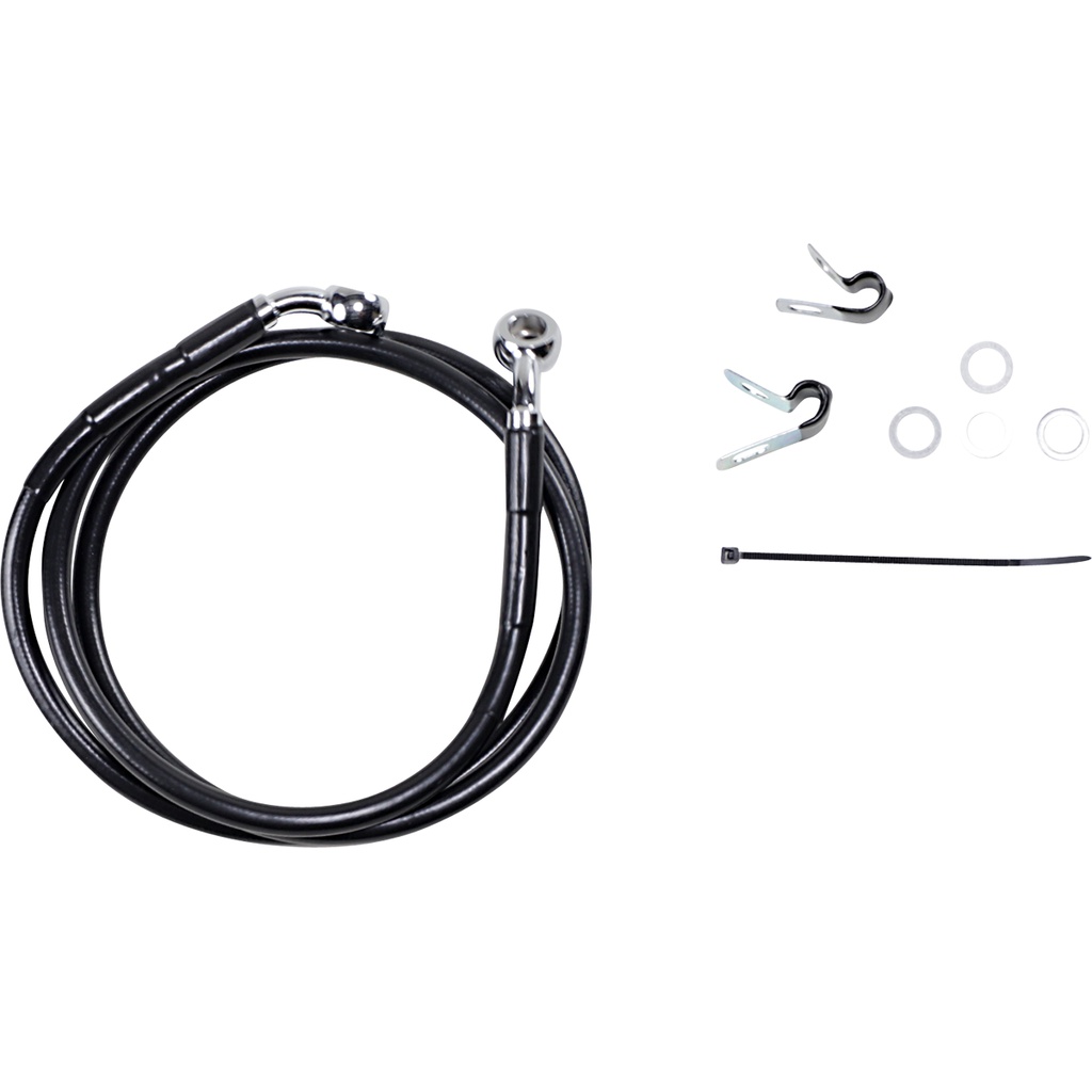 Drag Specialties Stainless Steel Braided Brake Line Kit - Parts Giant