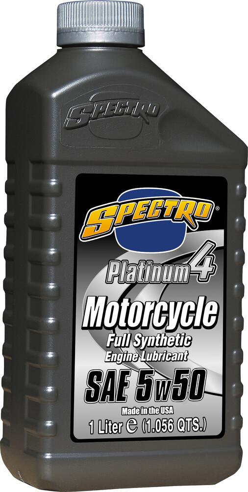 Spectro Platinum 4 Full Synthetic Motorcycle Engine Oil - Parts Giant
