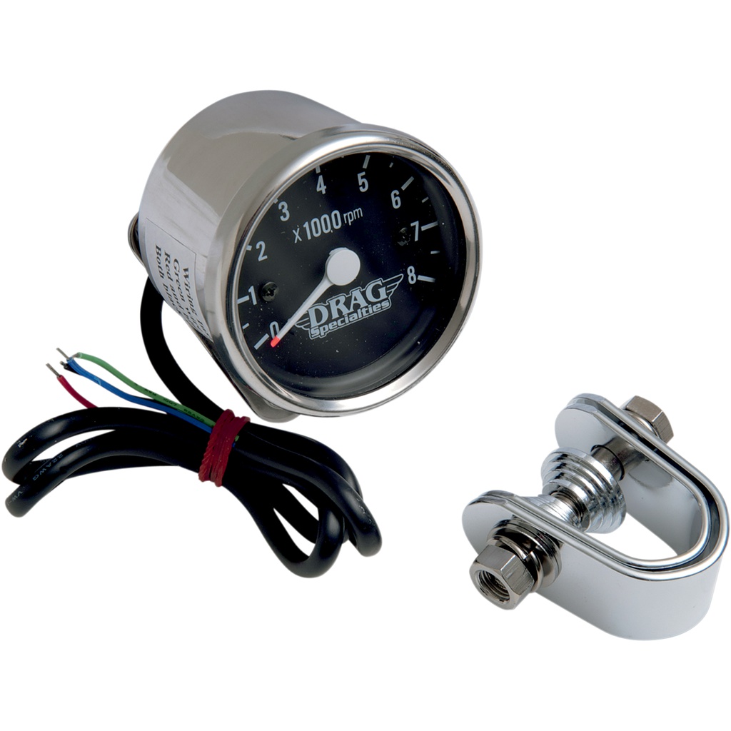 Drag Specialties Mini Electronic Tachometer with Y-Mount & Clamps ...