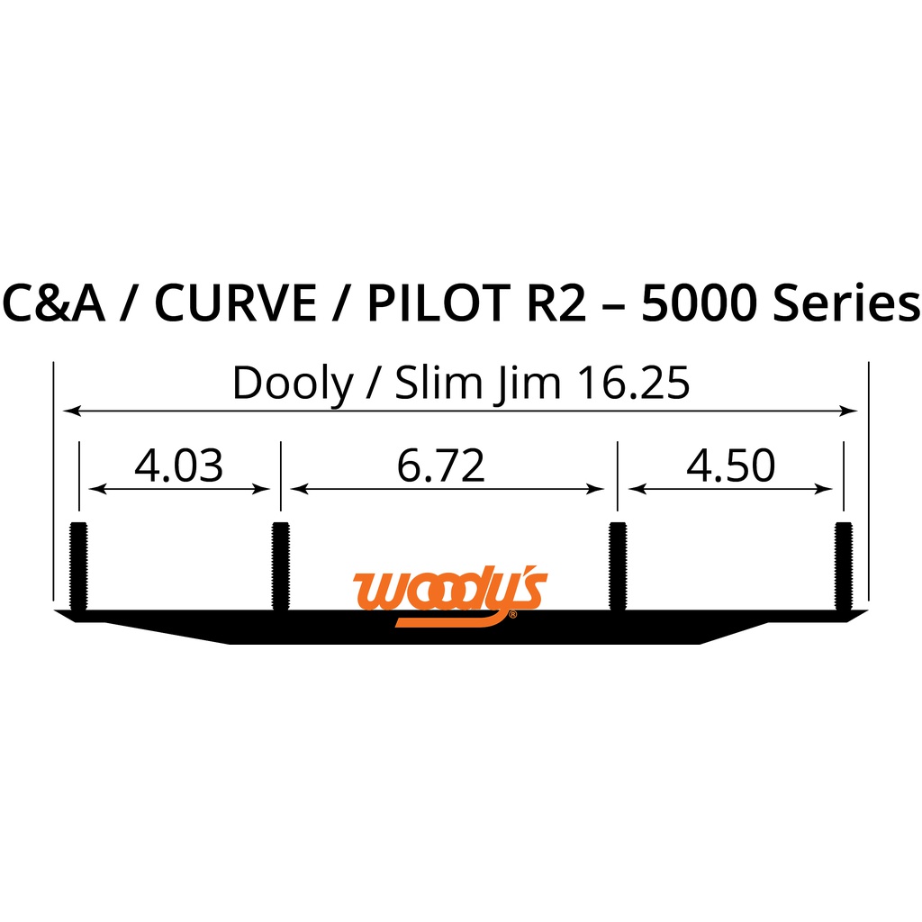 Woody's Dooly Carbide Runner for C&A Pro or Curve Skis - Parts Giant