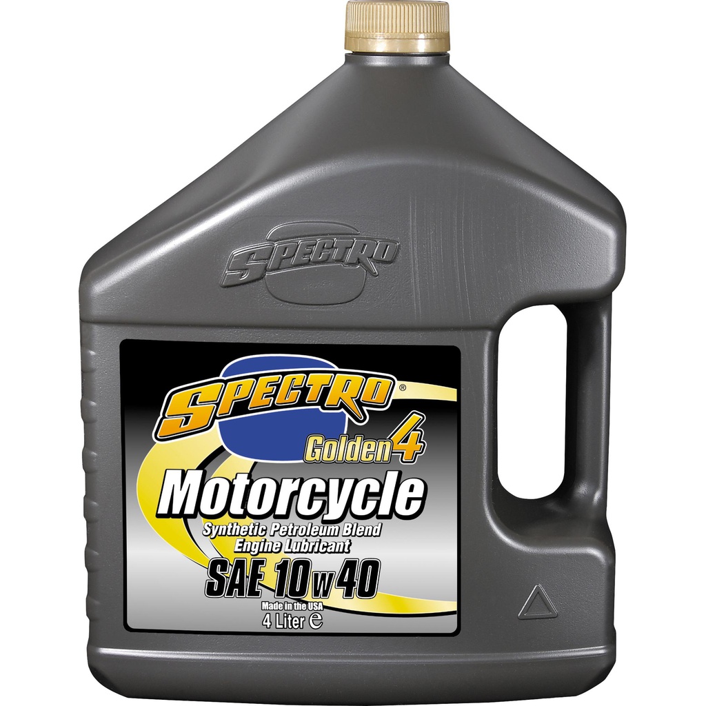 Spectro Golden Motorcycle Semi-Synthetic 4T Motor Oil - Parts Giant