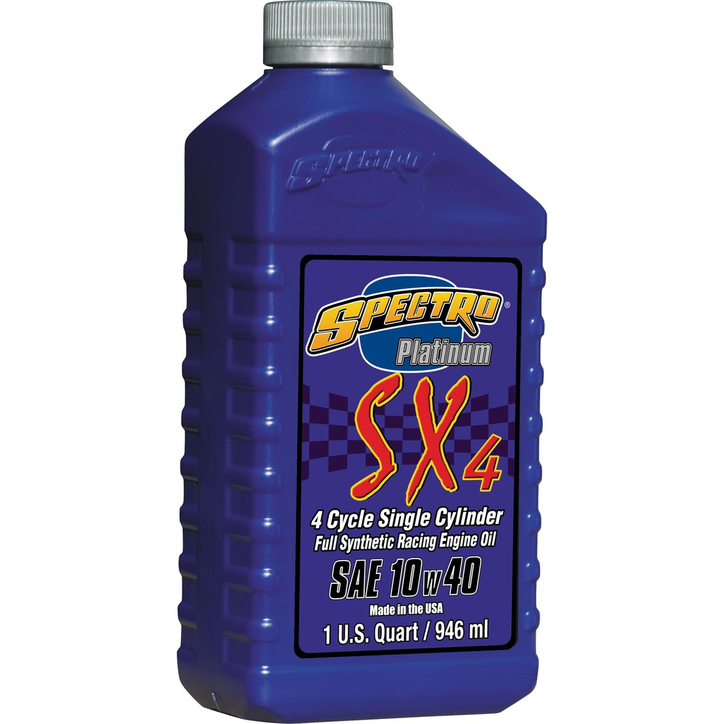 Spectro Platinum Full Synthetic SX4 Motocross Racing Engine Oil - Parts ...