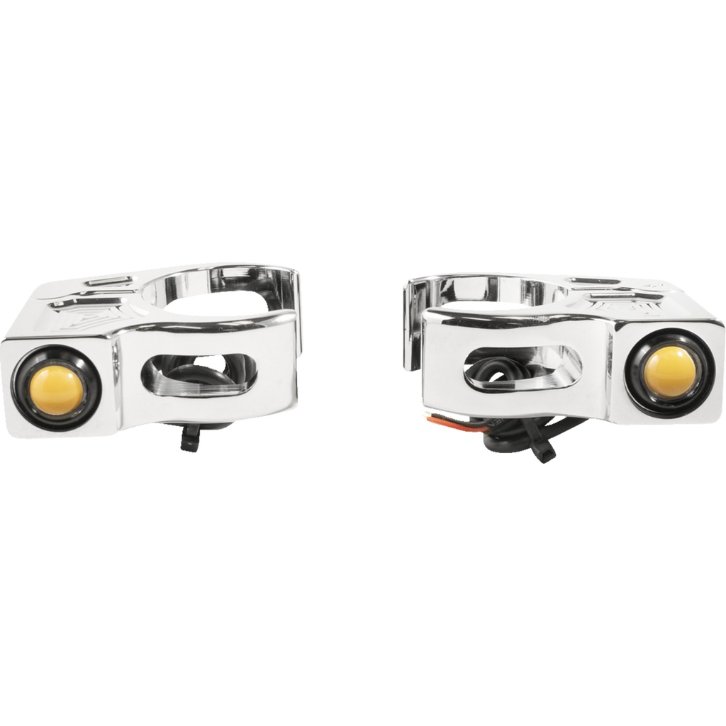Joker Machine Fork Mount LED Turn Signals - Parts Giant