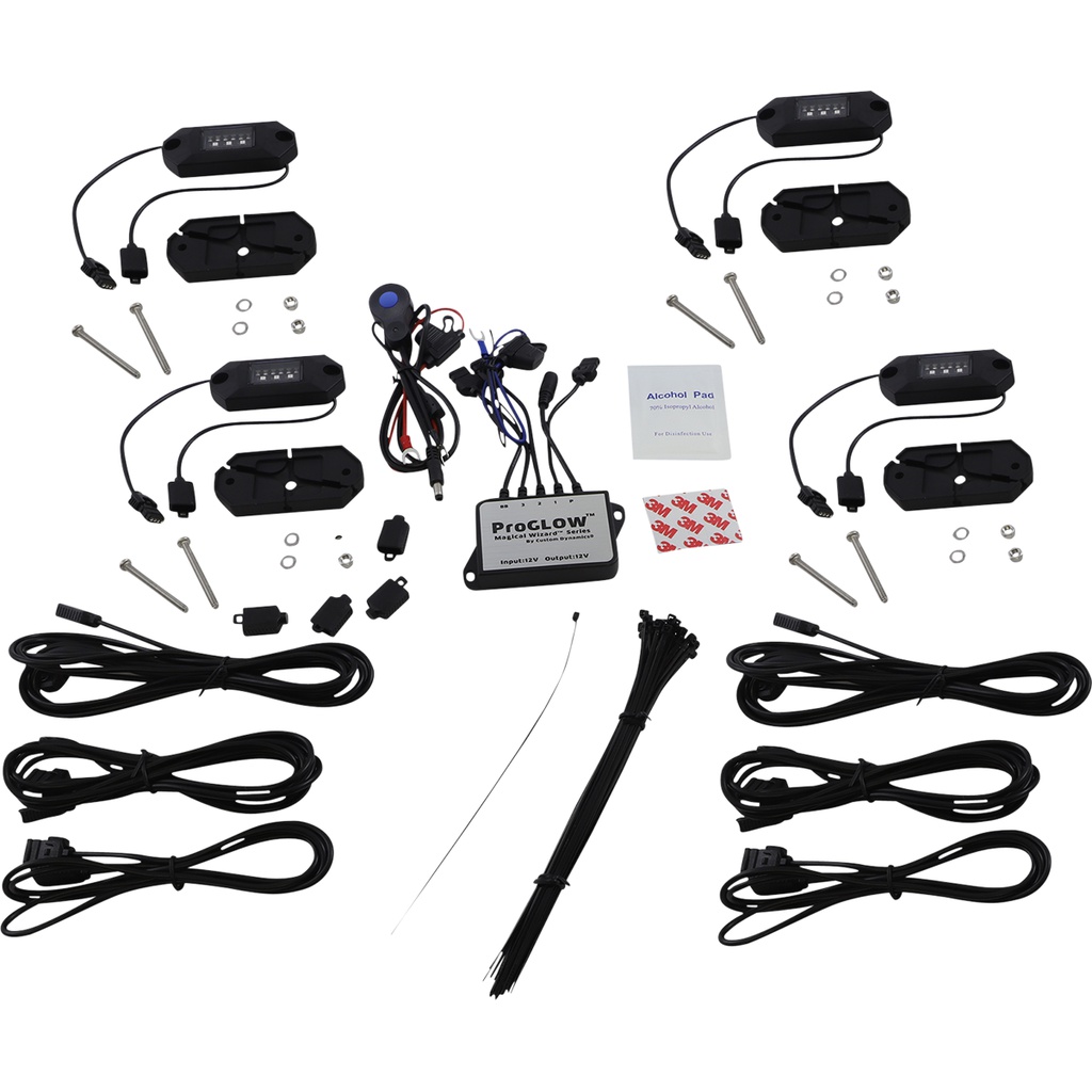 Custom Dynamics Color-Changing Rock Light Kit with Bluetooth Controller ...