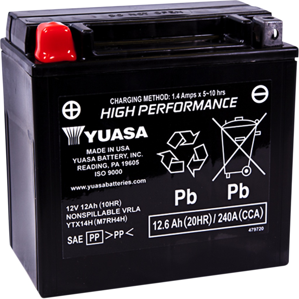 Yuasa High Performance Maintenance Free Battery - Parts Giant