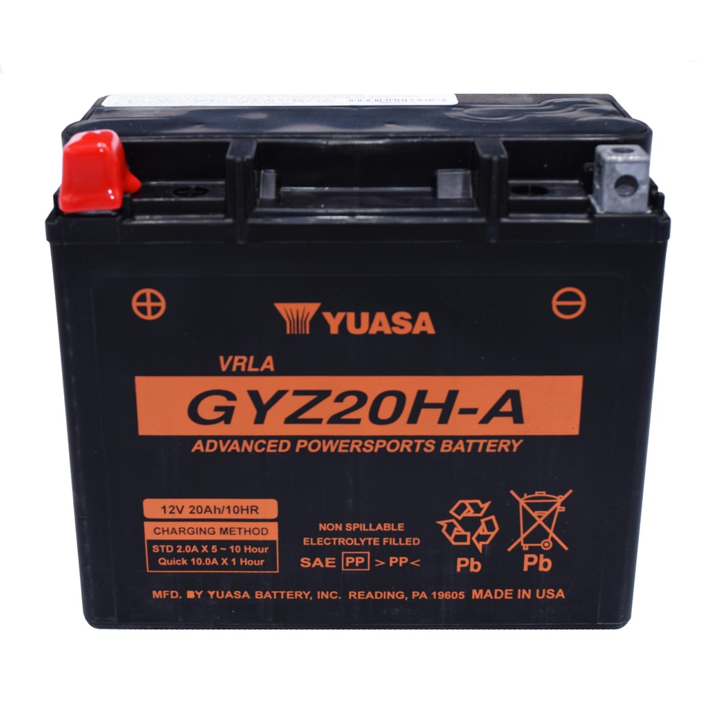 Yuasa GYZ High Performance Maintenance Free Battery - Parts Giant