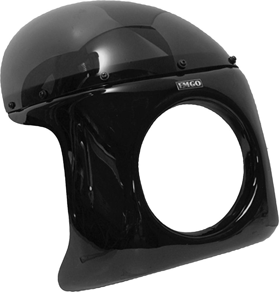 Emgo Universal Viper 7" Headlight Fairing Gloss Black - Parts Giant