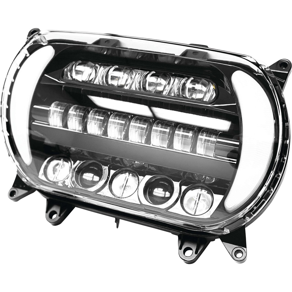 Letric Lighting Sharktooth LED Headlight with Integrated Turn Signals ...