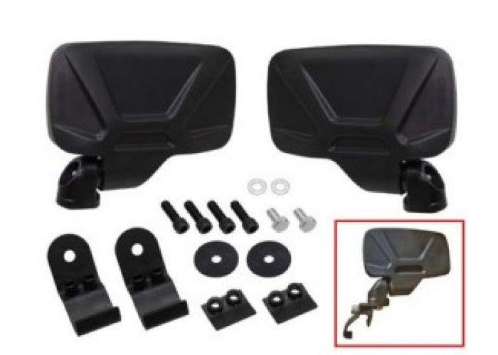 Bronco ATV Side View Mirrors For Pro-Fit/Profile Roll Cage Black ...